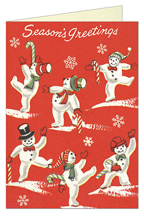 "Vintage Snowmen" Season's Greetings Holiday Card – TOWN