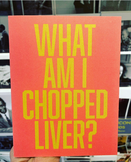 "What Am I Chopped Liver?" Note Card – TOWN
