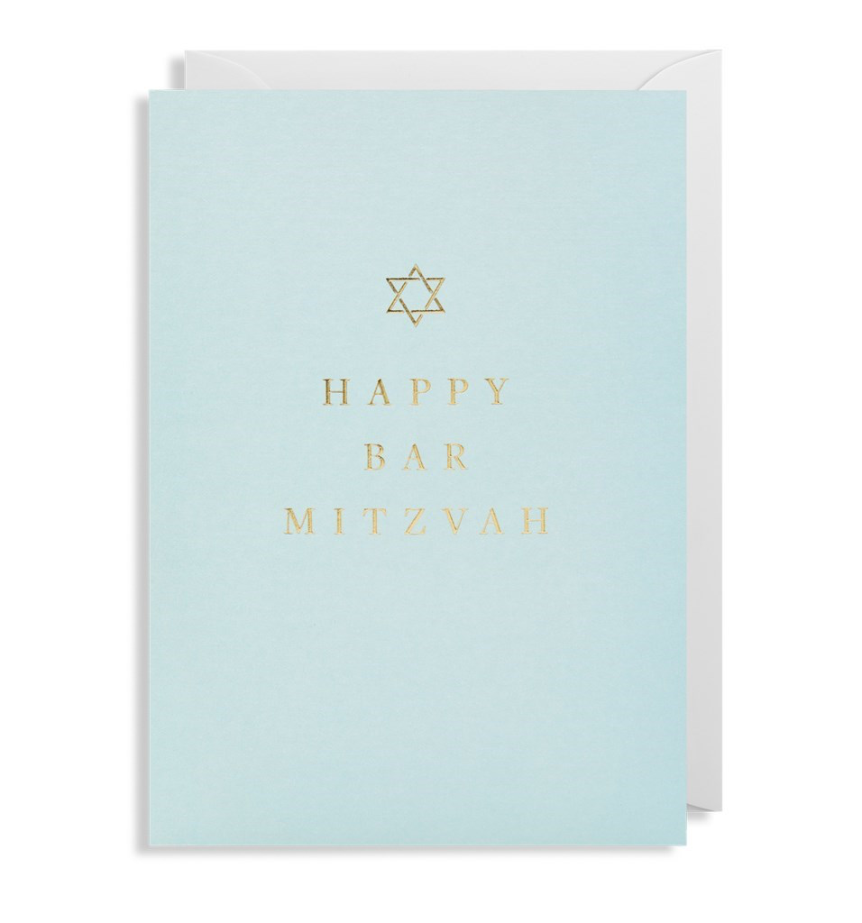 "Happy Bar Mitzvah" Note Card – TOWN